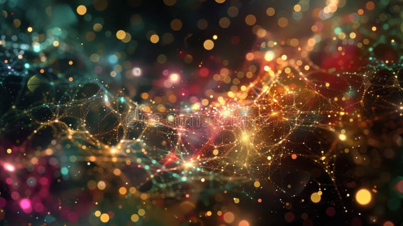 A Vivid Depiction of the Cosmic Web with Particles Representing the ...