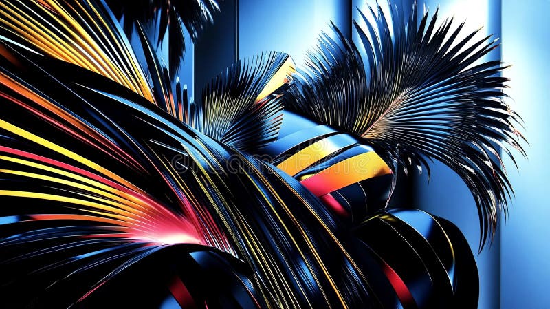 A Vivid Display of Color and Texture, this Artwork Captures a Surreal ...