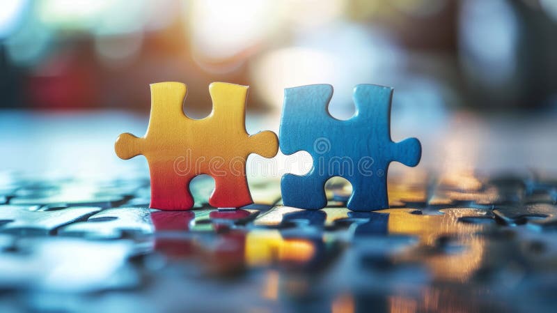 A Vivid Display of Interconnected Puzzle Pieces Symbolizing Complexity ...