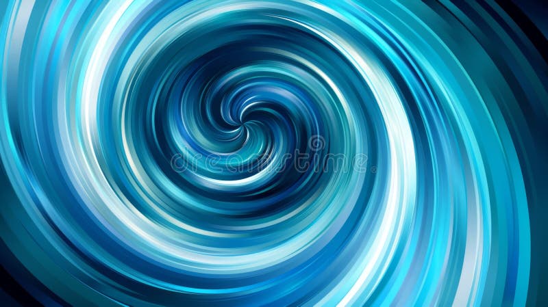 Dynamic Abstract Whirlpool in Vibrant Blue Tones with Swirling Motion ...