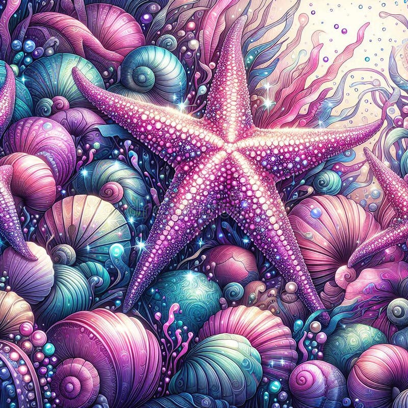 A Vivid and Dynamic Underwater World, Where the Starfish and Shells ...