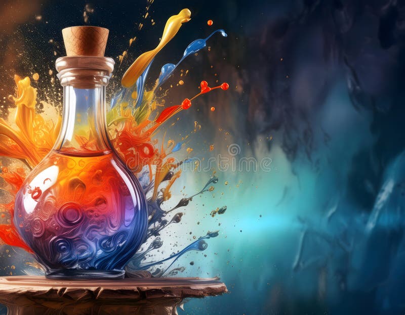 Vivid elixir stock illustration. Illustration of symbolic - 330674180