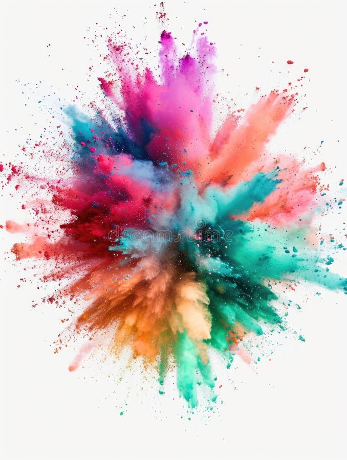 Vivid Explosion Abstract stock photo. Image of generated - 366843996