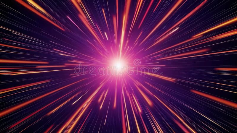 Vivid Explosion of Colorful Lights in Space, Dynamic Rays Concept Stock ...