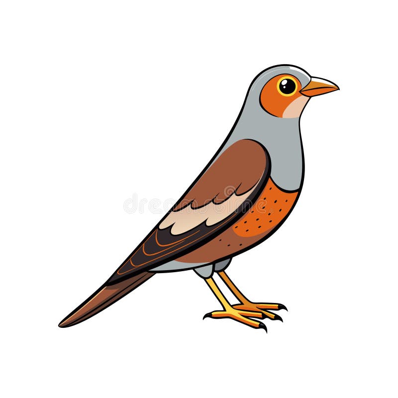 Fieldfare Portrait Stock Illustrations – 7 Fieldfare Portrait Stock ...