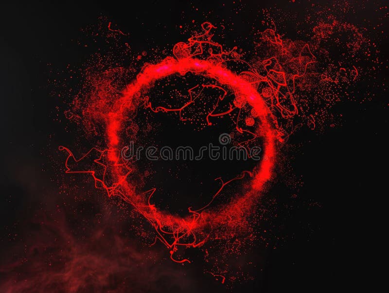 Vivid Fire Ring stock photo. Image of molten, smoke - 359850080