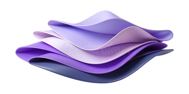 Vibrant 3D Abstract of Flowing Layered Fabrics for Visual Energy and ...
