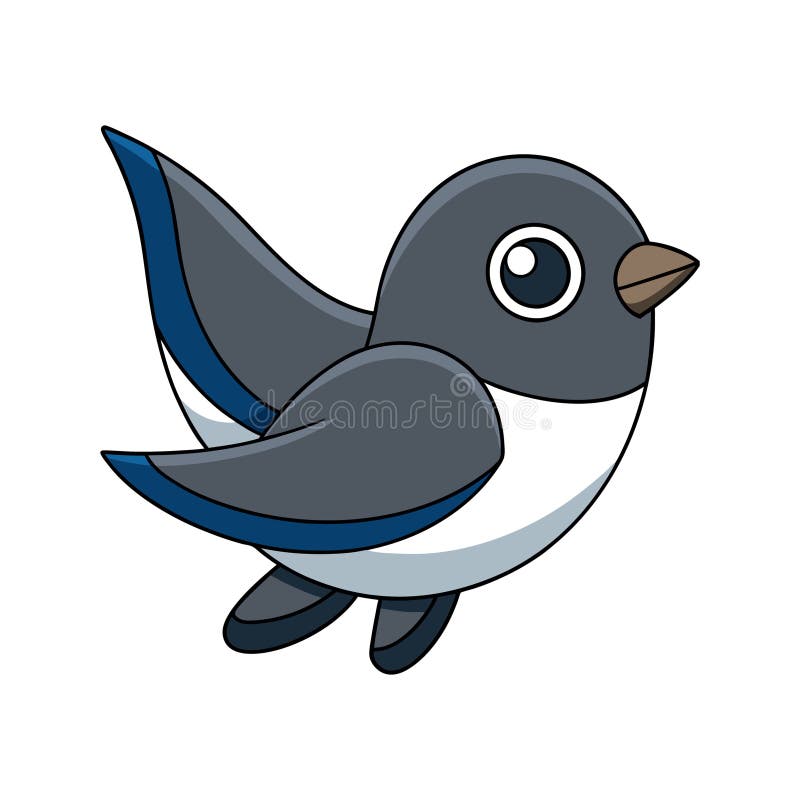 Vivid Fork-Tailed Storm Petrel Bird Design Stock Illustration ...