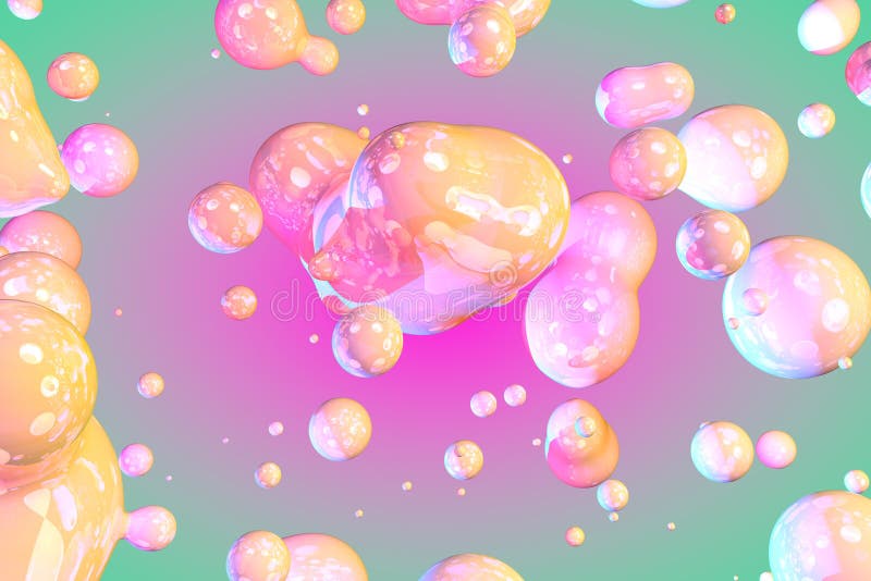 Vivid Glossy Soap Interference Like Liquid Abstract Gradient Background ...