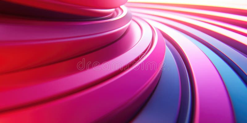 Vivid Gradient Curves and Spirals in Modern Abstract Art Design Stock ...