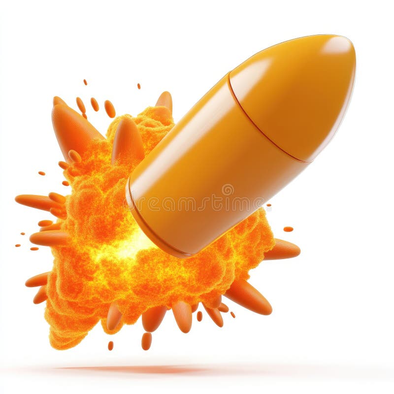 Bullet Impacting Stock Illustrations – 12 Bullet Impacting Stock ...