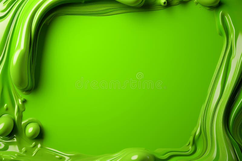 Vivid Green Slime Mockup. Generate Ai Stock Photo - Image of concept ...