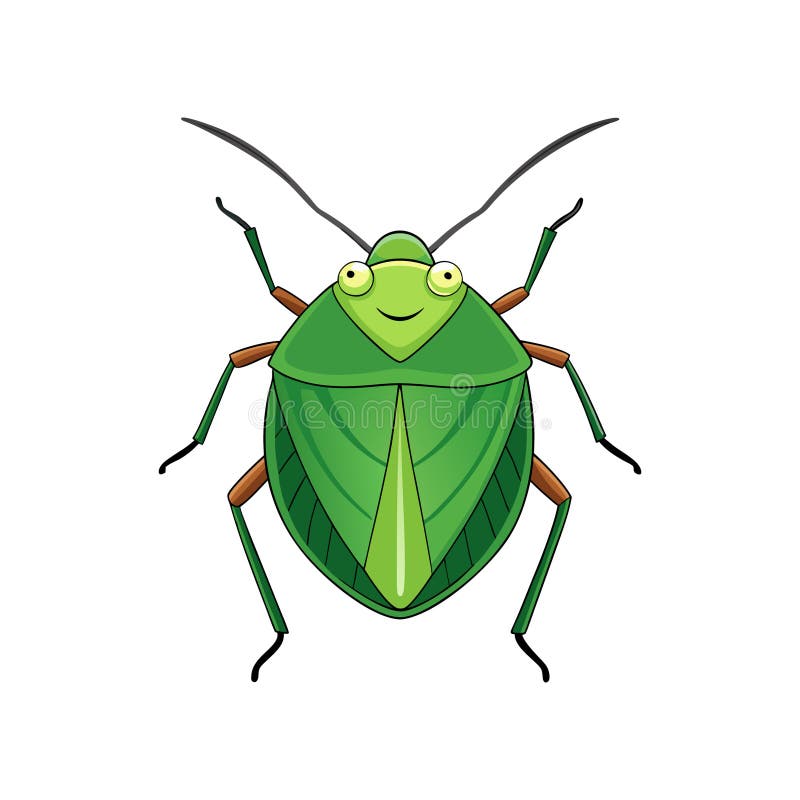 Vivid Green Stink Bug Artwork Capturing Natural Colors Stock ...