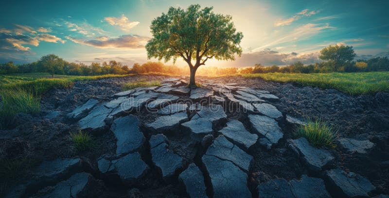 A Vivid Illustration of the Ecological Consequences Stock Image - Image ...
