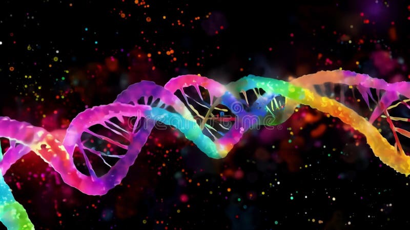 A Vivid Illustration of a Gene Expression Process with Different ...