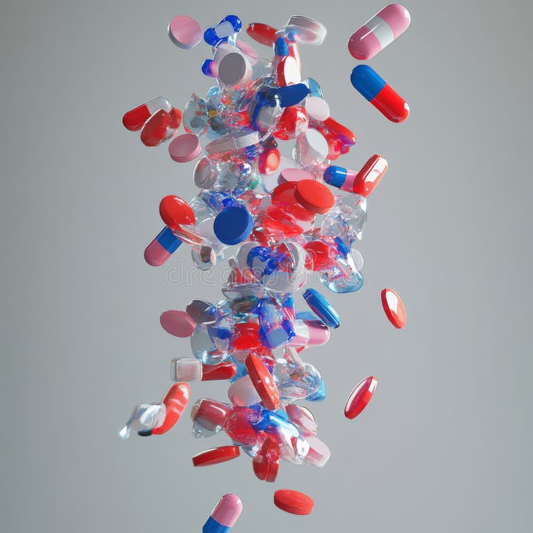 In a Vivid and Intense Moment, Medication Capsules, Tablets, and Pills ...