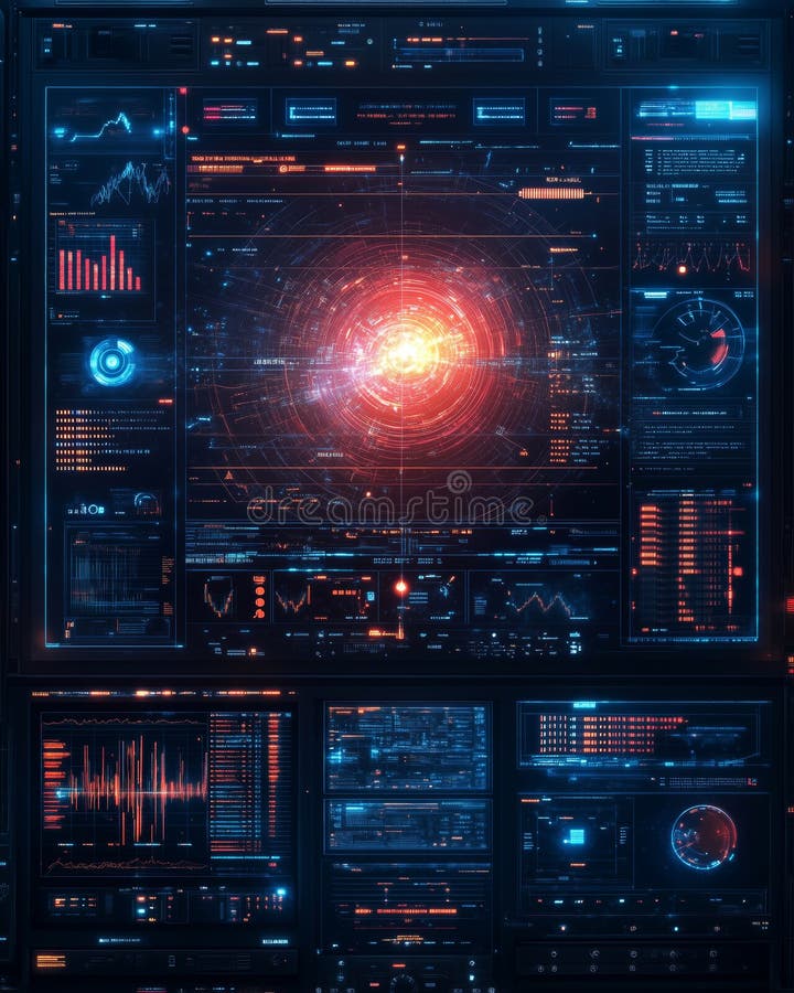 Vivid Interface of a Near-Earth Object Tracking System Displaying ...