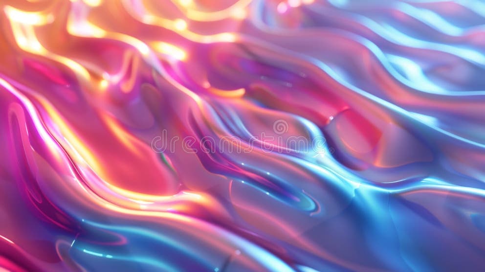 Vivid Iridescent Gradient Pattern Creates a Mesmerizing Abstract ...