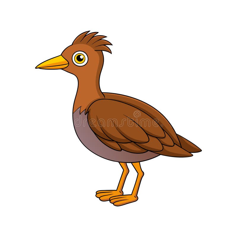 Vivid King Rail Bird Design Stock Image - Illustration of minimal ...