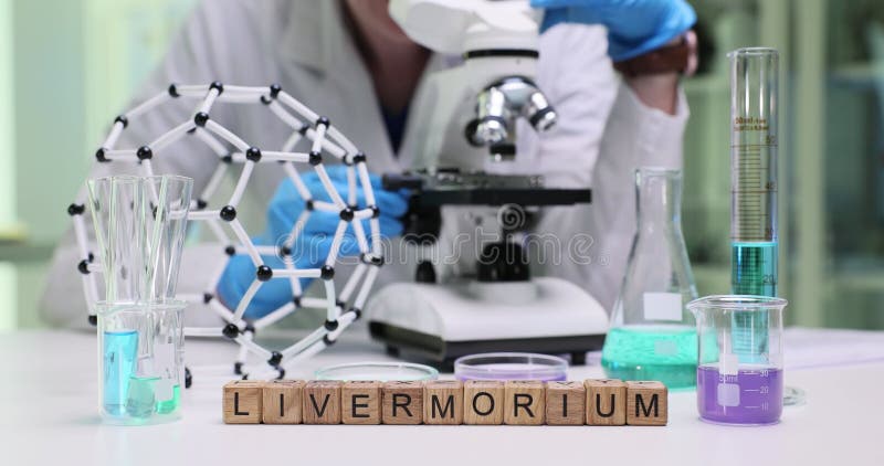 A Laboratory Scene Featuring Livermorium and Various Scientific ...