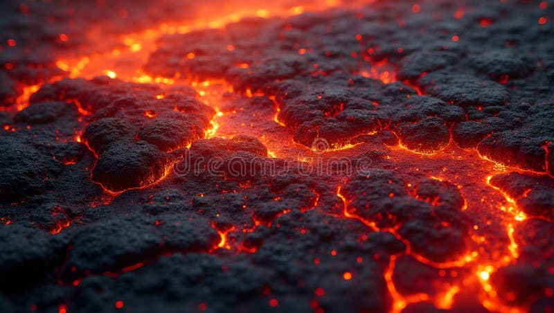 Vivid Lava Colors Blend in Hot Intense Texture Stock Illustration ...
