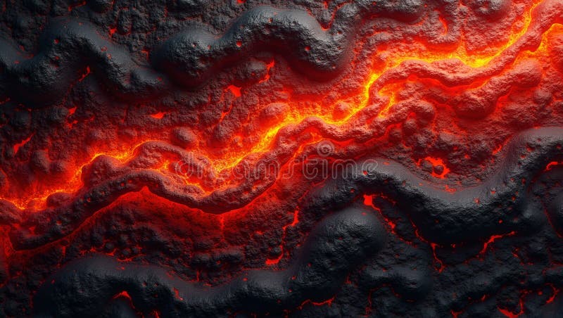 Vivid Lava Colors Blend in Hot Intense Texture Stock Illustration ...