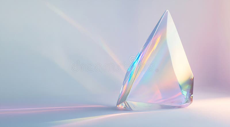 Vivid Light through Glass Prism Stock Photo - Image of decoration ...