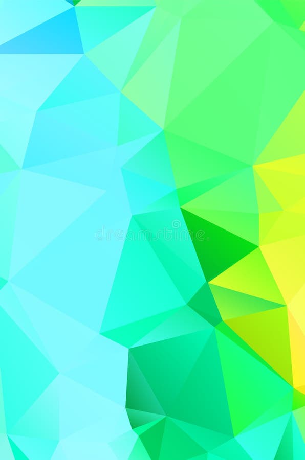 Vivid Light Green Vector Low Poly Crystal Background. Design Pattern ...