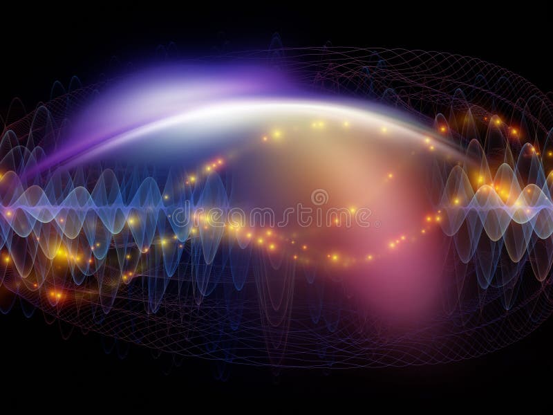 Vivid Light Wave stock illustration. Illustration of computer - 146680613