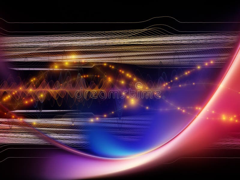 Vivid Light Wave stock illustration. Illustration of rendering - 149405351