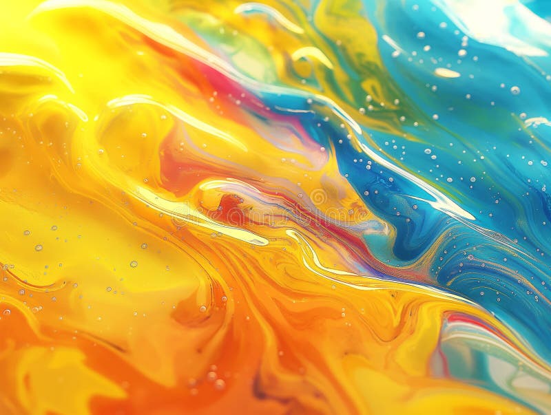 Vivid Liquid Colors Flow stock image. Image of waves - 310312381