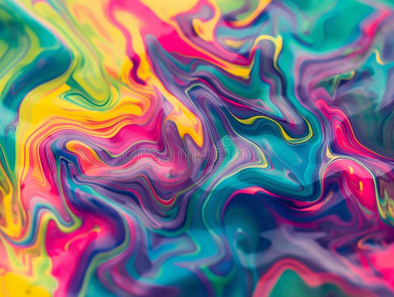 Vivid Liquid Colors Flow stock image. Image of vivid - 309927863