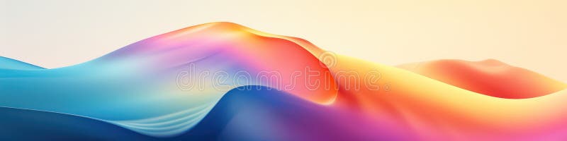 Vivid Liquid Glossy Waves Abstract Background. Generative AI Stock ...