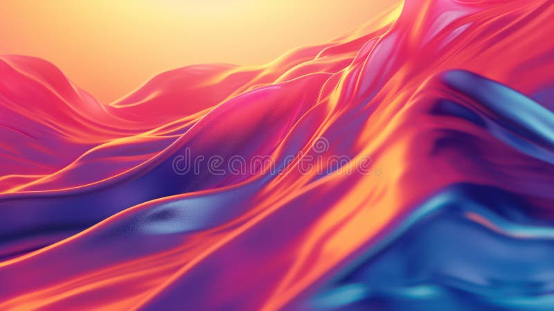 Vivid Liquid Waves Abstract Background. Generative AI Stock ...