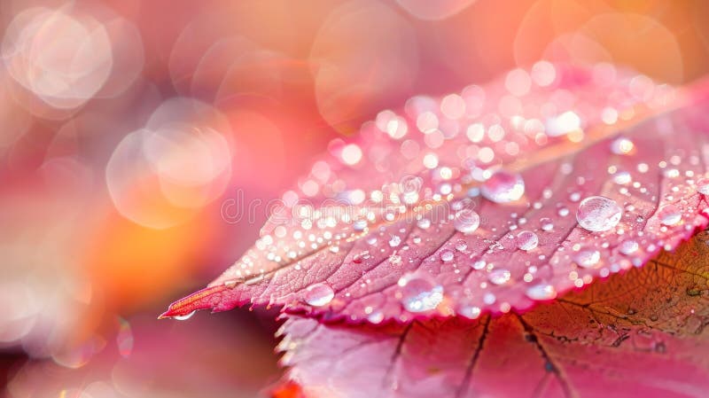 Vivid Macro Background of Colorful Wet Surface with Water Droplets for ...
