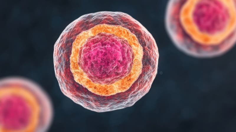 Detailed Representation of Cellular Structure with Colorful Elements ...