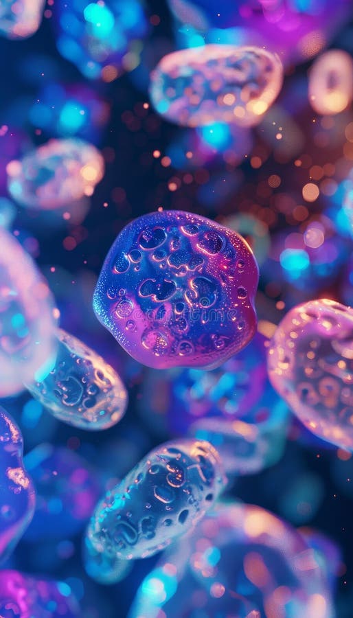 Vivid Microscopic Rendering of Pseudomonas Aeruginosa Translucent Walls ...