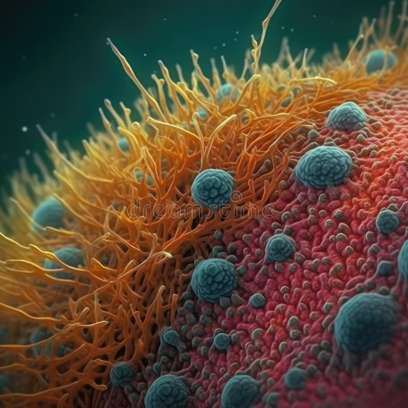 Vivid Microscopic View of Protozoa for Educational Materials. Stock ...