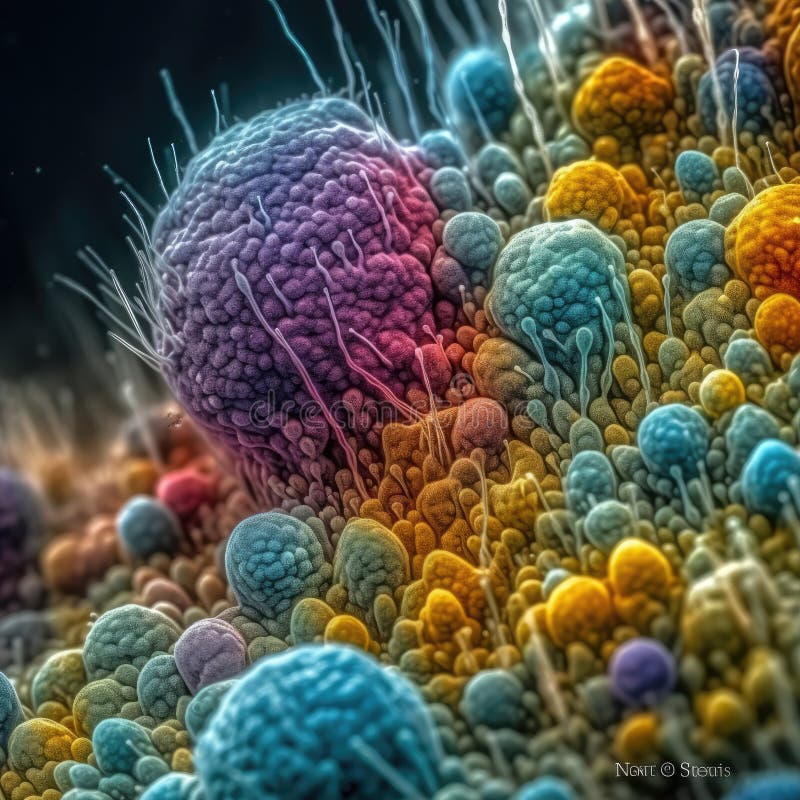 Vivid Microscopic View of Urinary System Cells for Medical Research ...