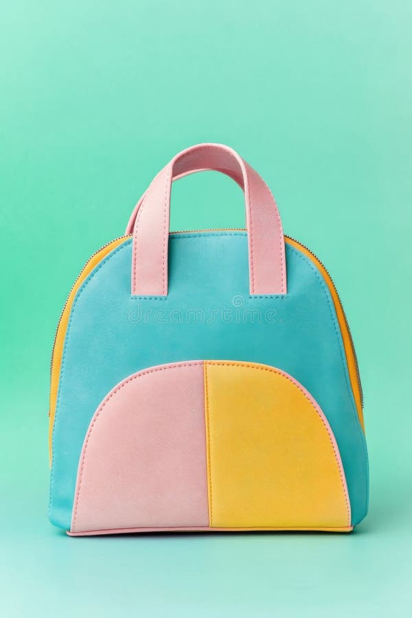 A Vivid Mini Backpack Showcased Against a Striking Background that ...