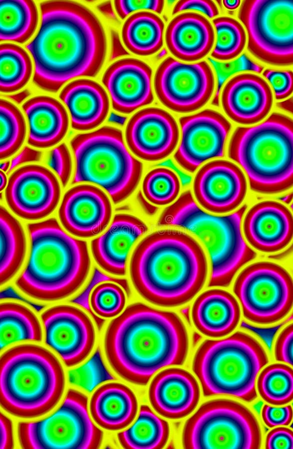 Multi-color of Playful Chaotic Circles Pattern for Abstract Background ...