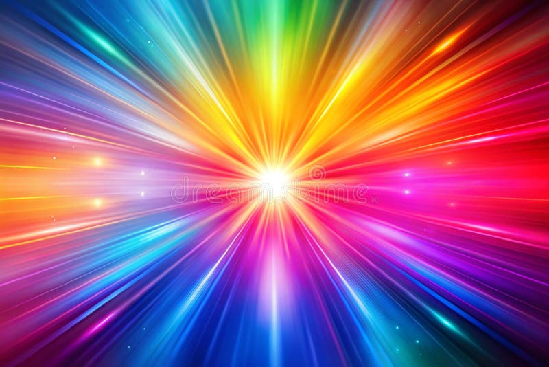 Vivid Neon Color Gradient Abstract Background with Light Prism Effect ...