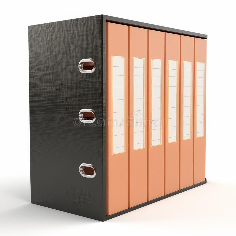 Vivid Office Binder Isolated on a Pristine White Background, Ai ...