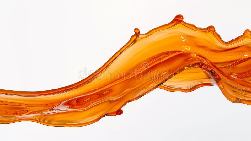 A Vivid Orange Liquid Splash. AI Generated Stock Photo - Image of ...