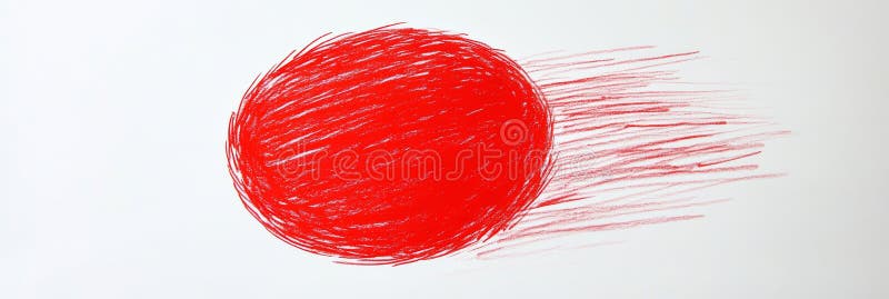 A Vivid Orange Oval Frame, Manually Created with a Textured Look Stock ...