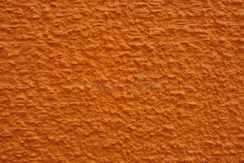 Closeup of Textured Surface of Vivid Orange Paint Stucco Wall Stock Photo - Image of peru ...