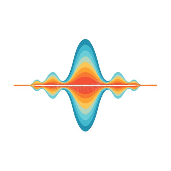 Vivid Oscillating Waveform Visualizing Data Audio Spectrum Pulse ...