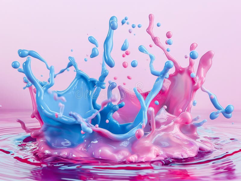 Vivid Paint Splash Dance stock photo. Image of design - 311620868