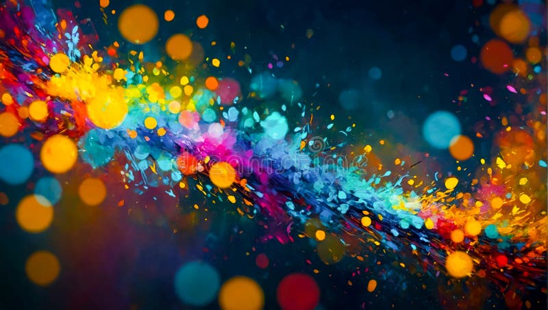 Vivid Paint Splash Explosion Expressive Art in Dynamic Motion Showcases ...
