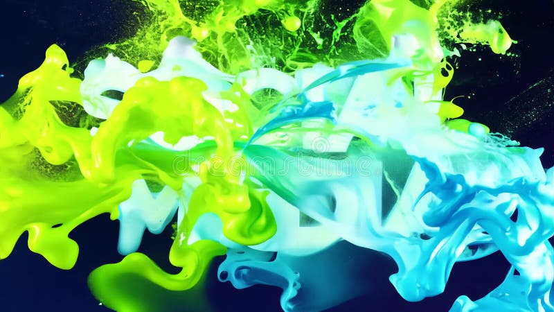 Vivid Paint Splash Reveals "Social Media" Text Animation Stock Video ...